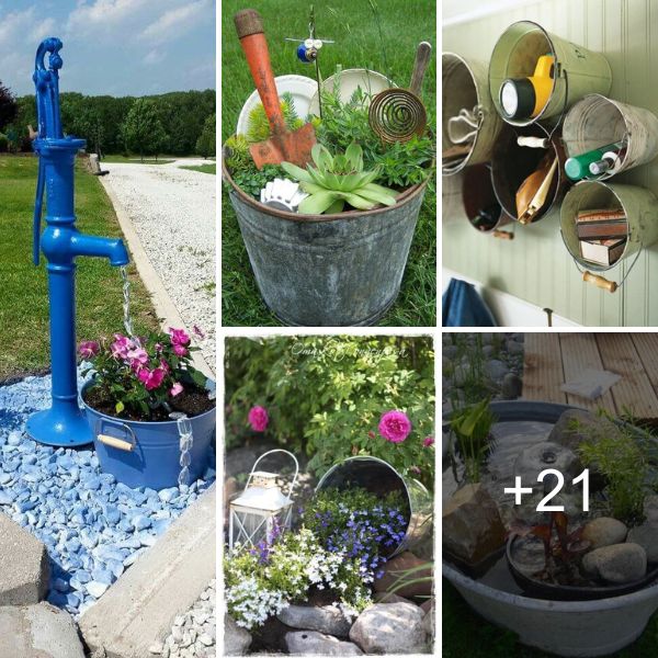 26 Brilliant Ways To Reuse Old Buckets In Your Outdoor Space