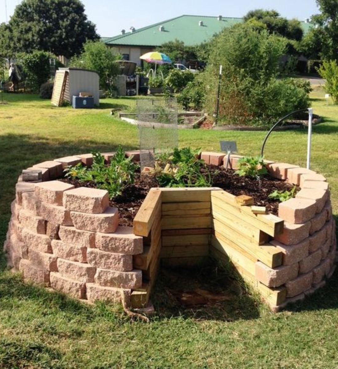 Here's why and how you build a keyhole raised garden bed in your backyard