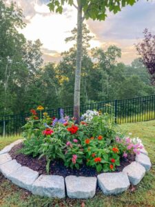 9 stunning flower bed designs around a tree in yard