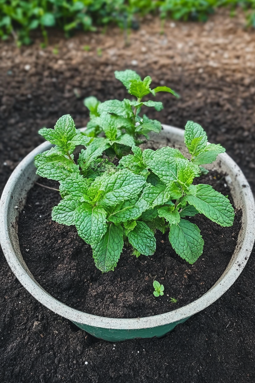 Here's why every gardener plants mint in a pot buried in the ground