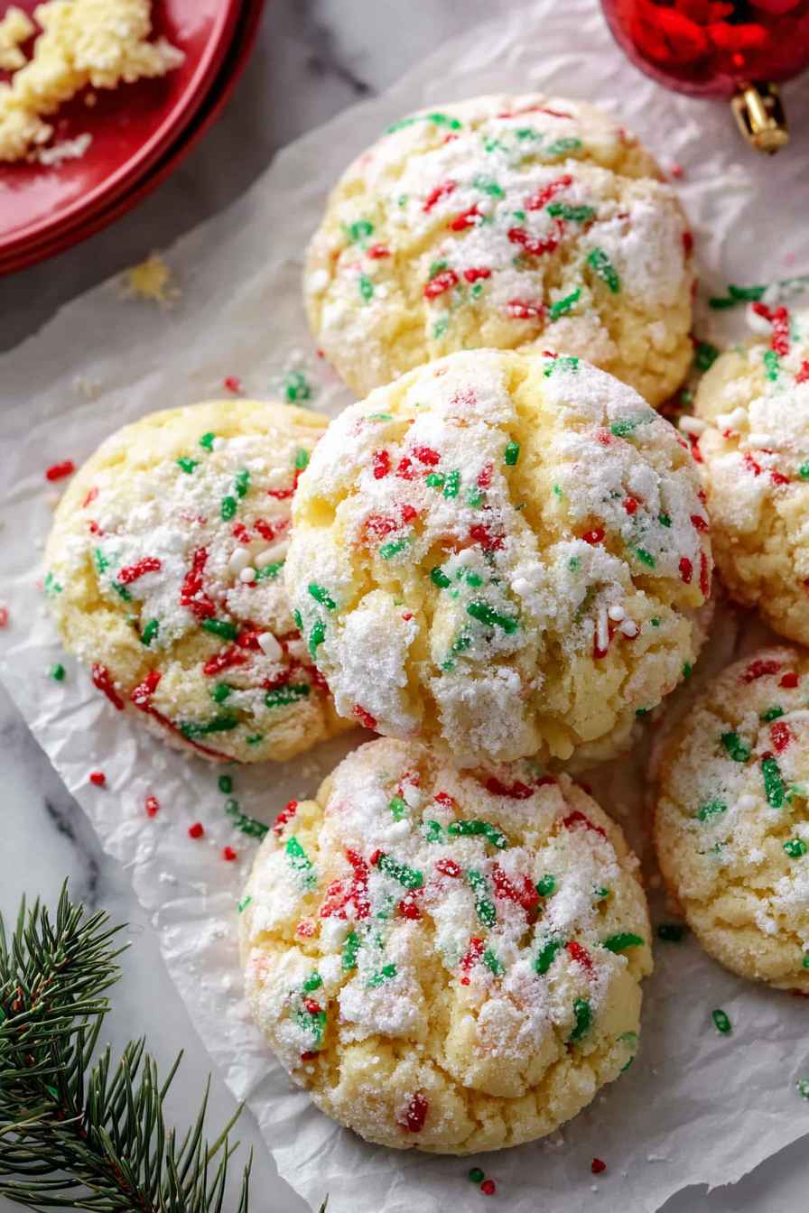 Quick Gooey Butter Cookies with Yellow Cake