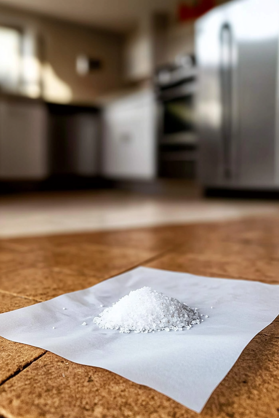 Put borax on a wax paper and slide it under your fridge. You won't ...