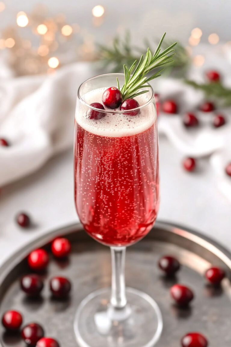 The Perfect Christmas Champagne Cocktail