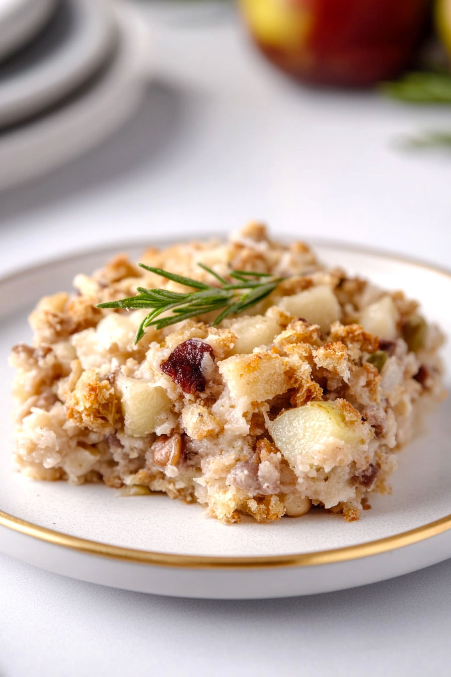 Savory Pear and Chestnut Stuffing