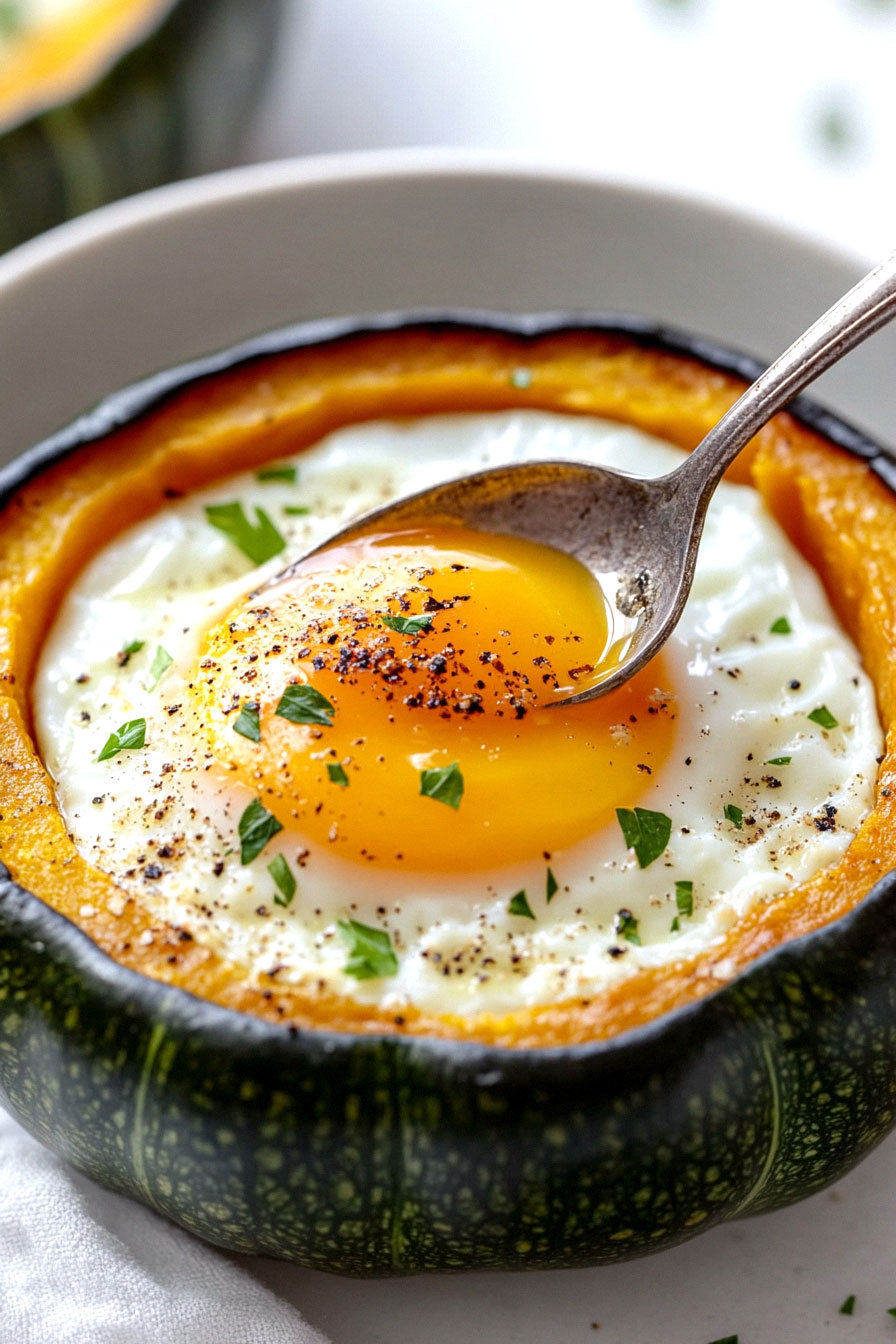 Delicious Acorn Squash Egg-in-the-Hole