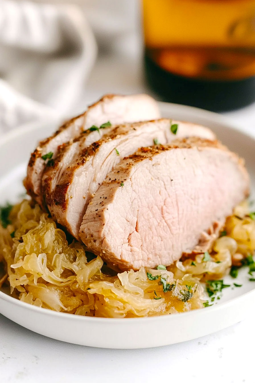 Tender Pork Loin with Sauerkraut