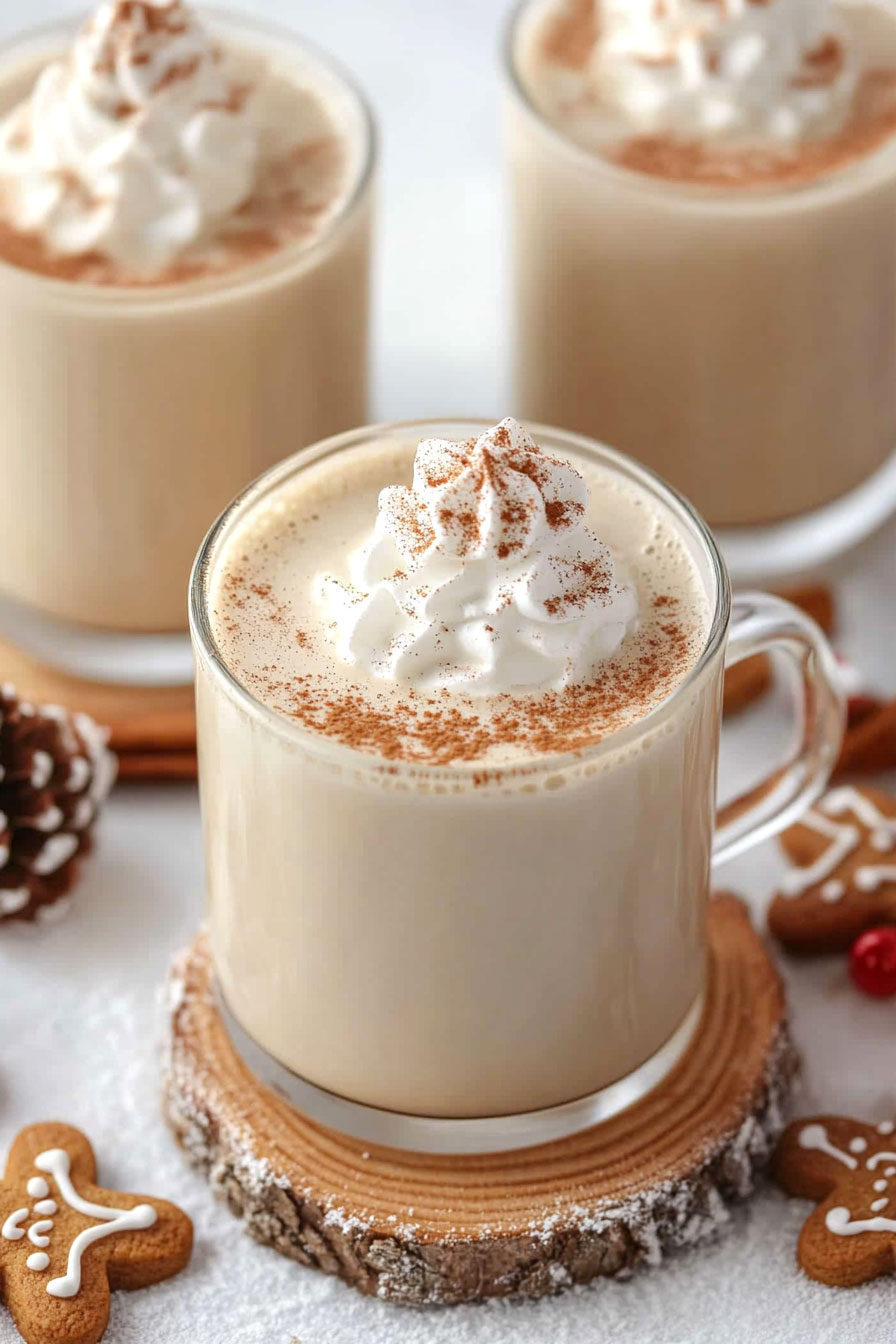 Festive White Chocolate Gingerbread Latte