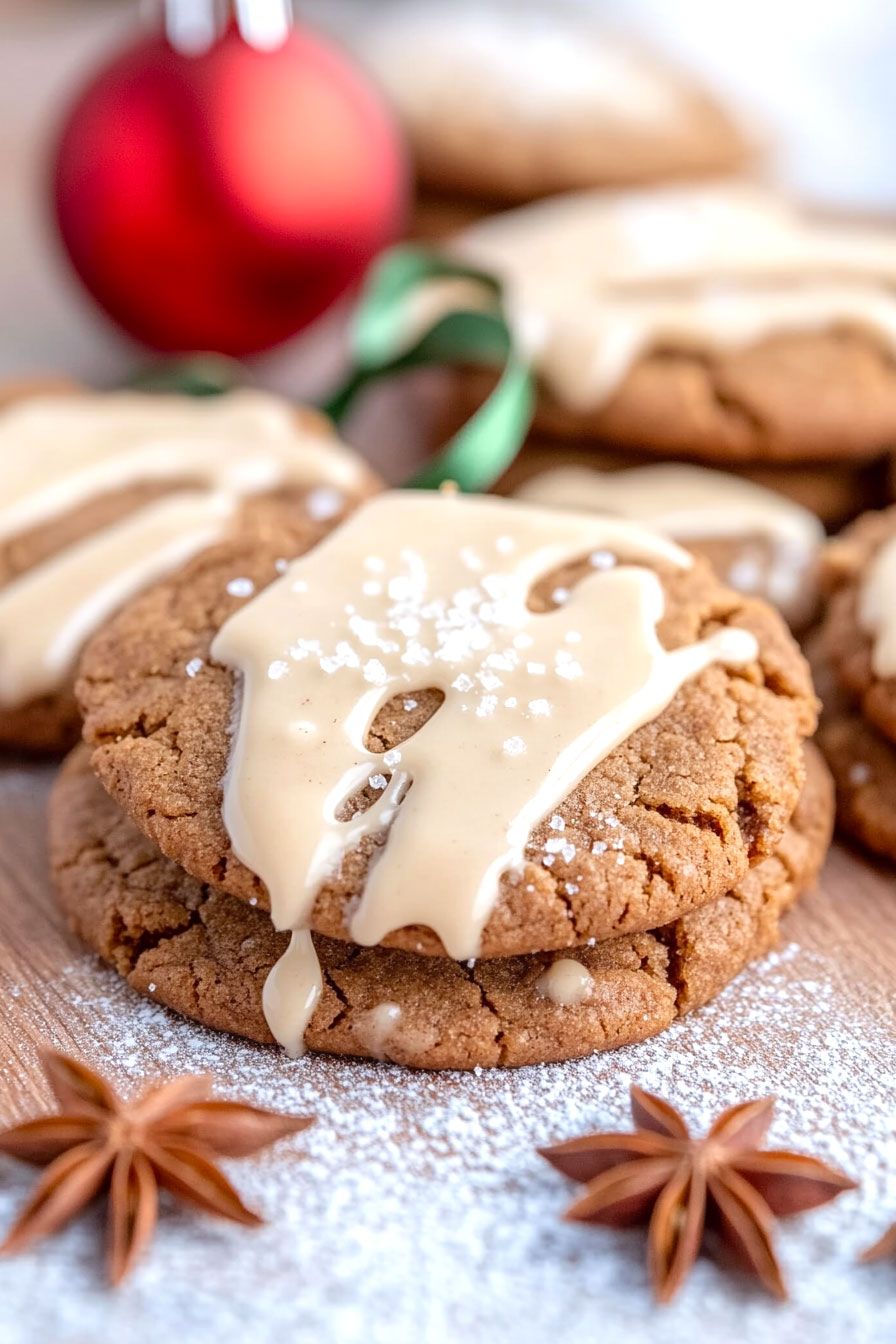 Healthy Gingerbread Latte Cookies