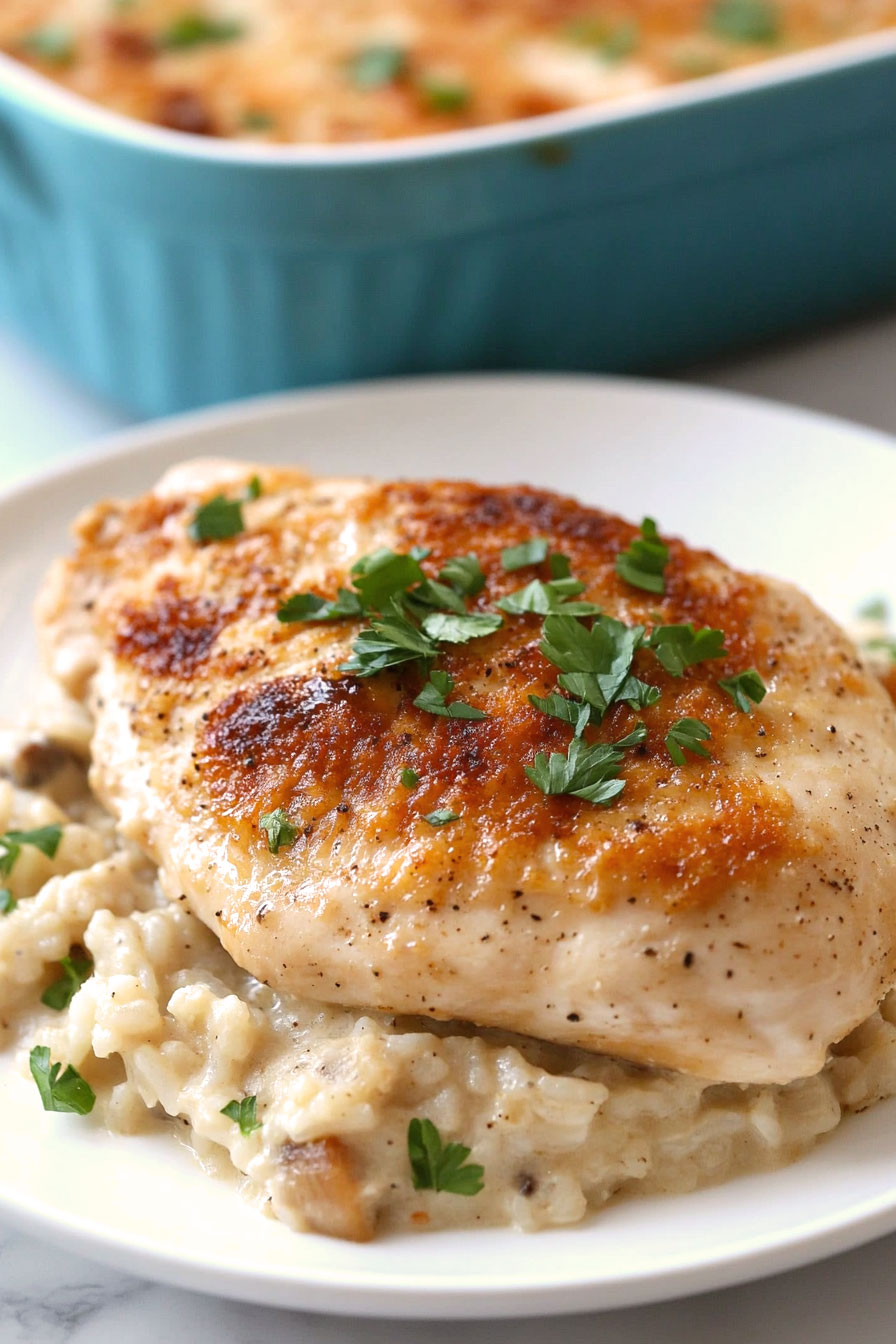 One-Pan Baked Chicken Breast and Rice