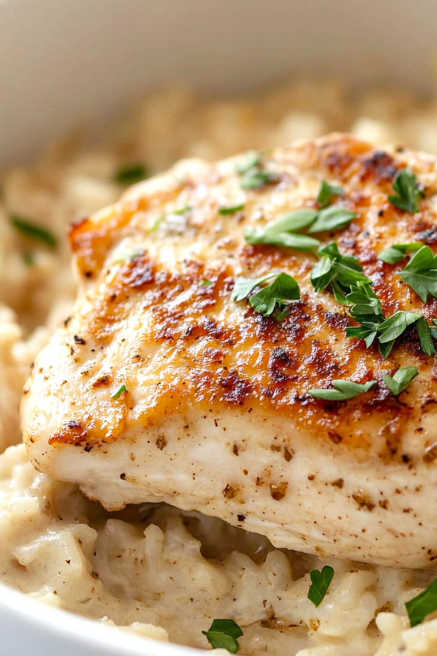One-Pan Baked Chicken Breast and Rice
