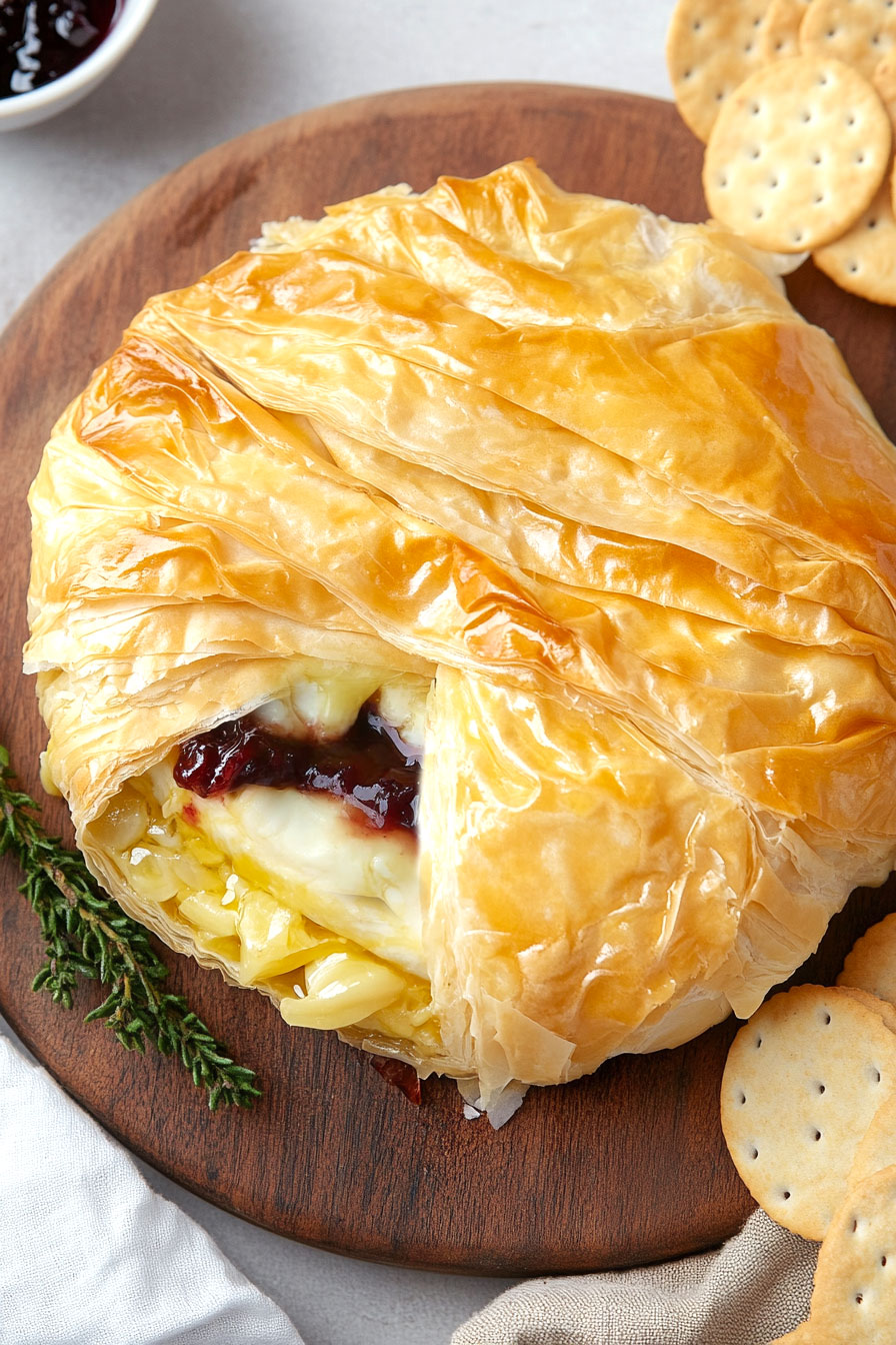 Best Baked Brie in Phyllo Dough Recipe