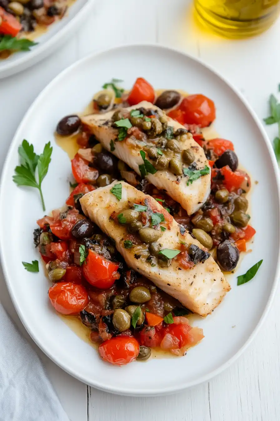 Easy Swordfish with Tomatoes Recipe