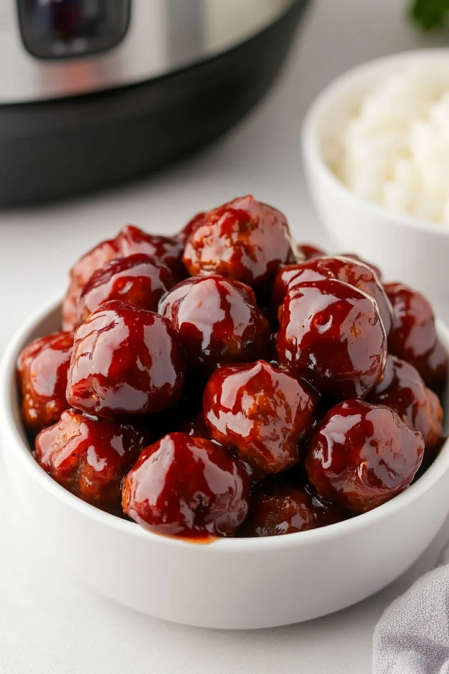 Grape Jelly Turkey Meatballs Made Easy