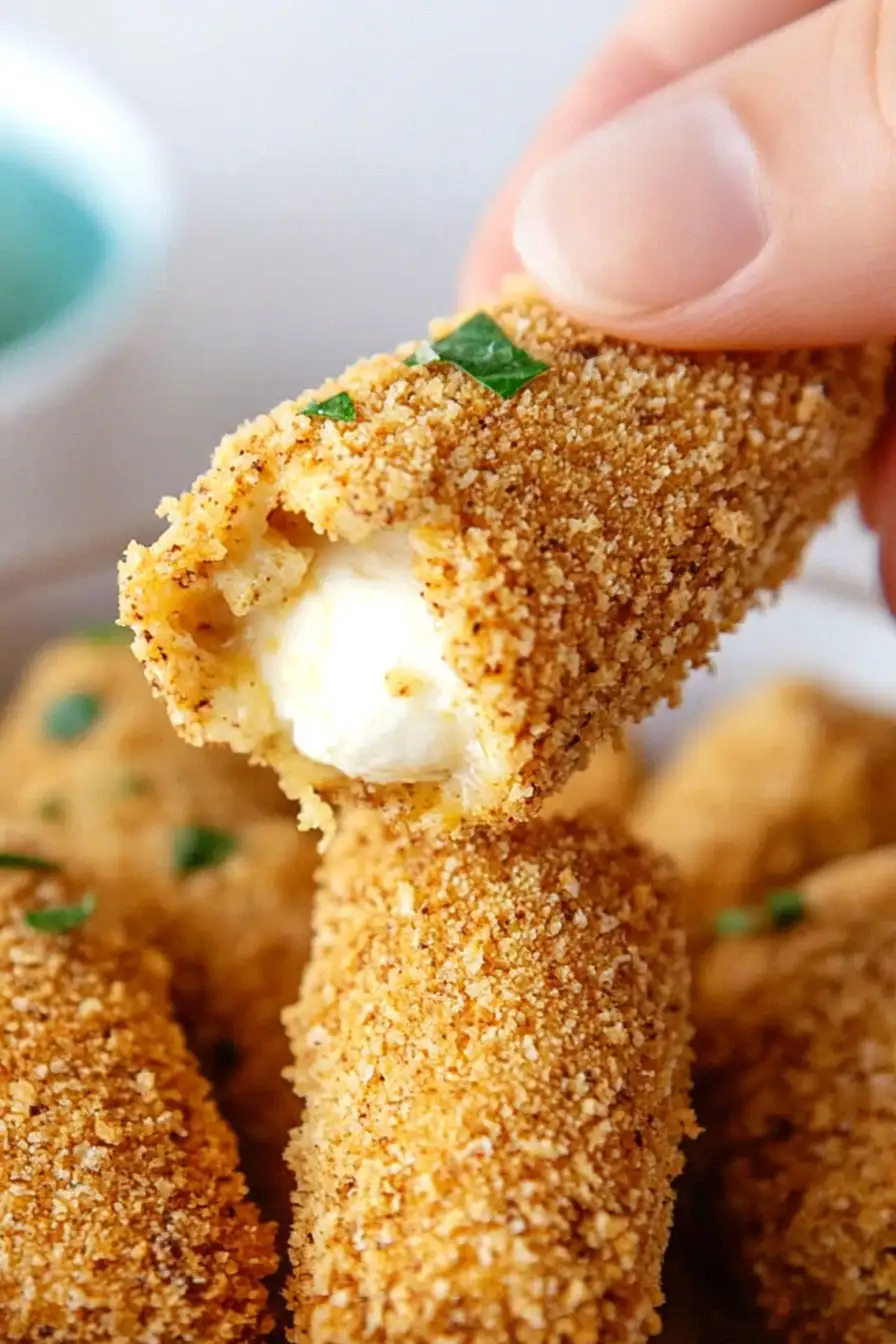 Crispy Baked Mozzarella Sticks Recipe
