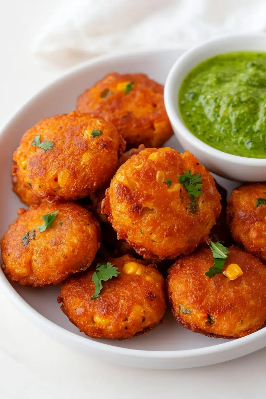 Vegetarian Corn Vada Recipe