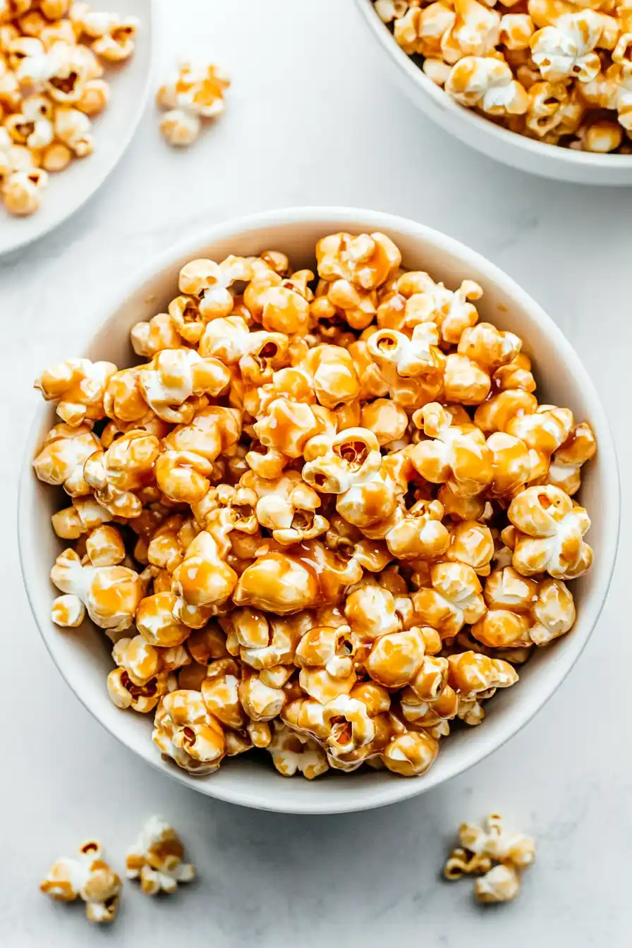 Crunchy Caramel Popcorn Without Corn Syrup