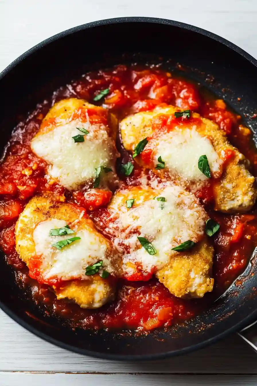 Easy Stuffed Chicken Breast Parmesan