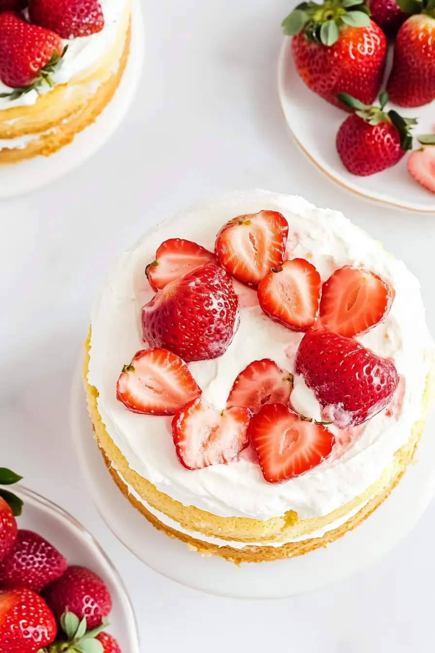 Delicious Strawberry Shortcake with Yellow Cake Mix