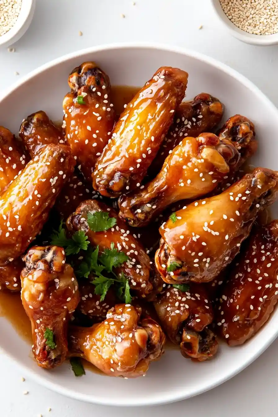Juicy Honey Garlic Chicken Wings
