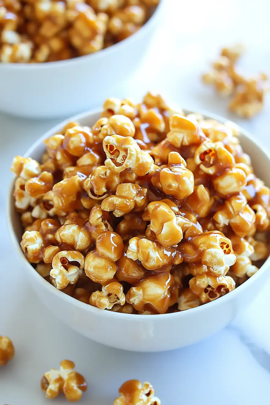 Crunchy Caramel Popcorn Without Corn Syrup