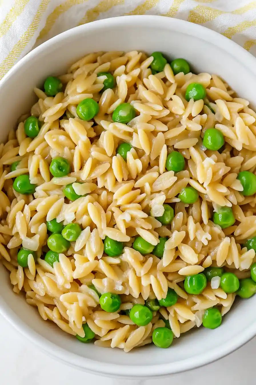 Best Orzo with Peas