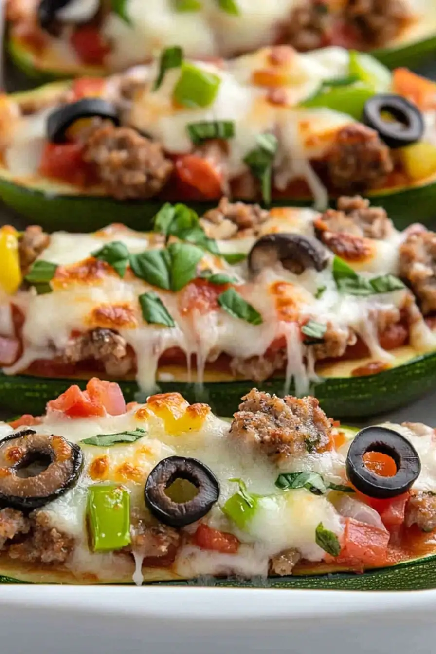 Delicious Zucchini Pizza Boats Recipe