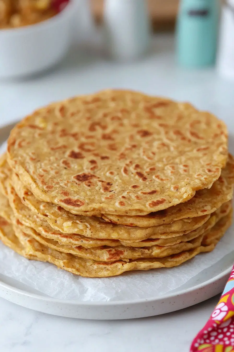 Fluffy Chickpea Flour Tortillas