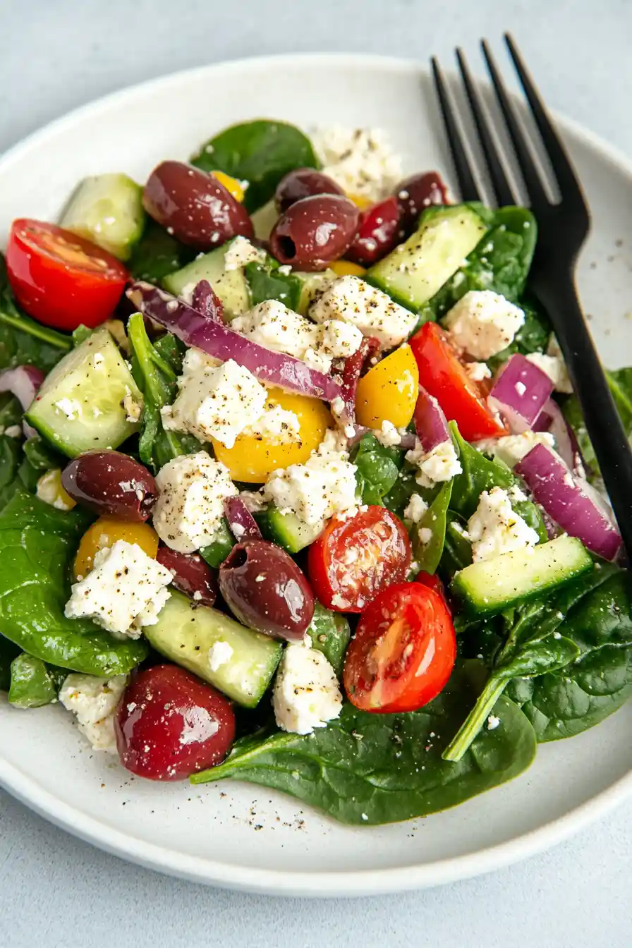 Spinat Salat Feta