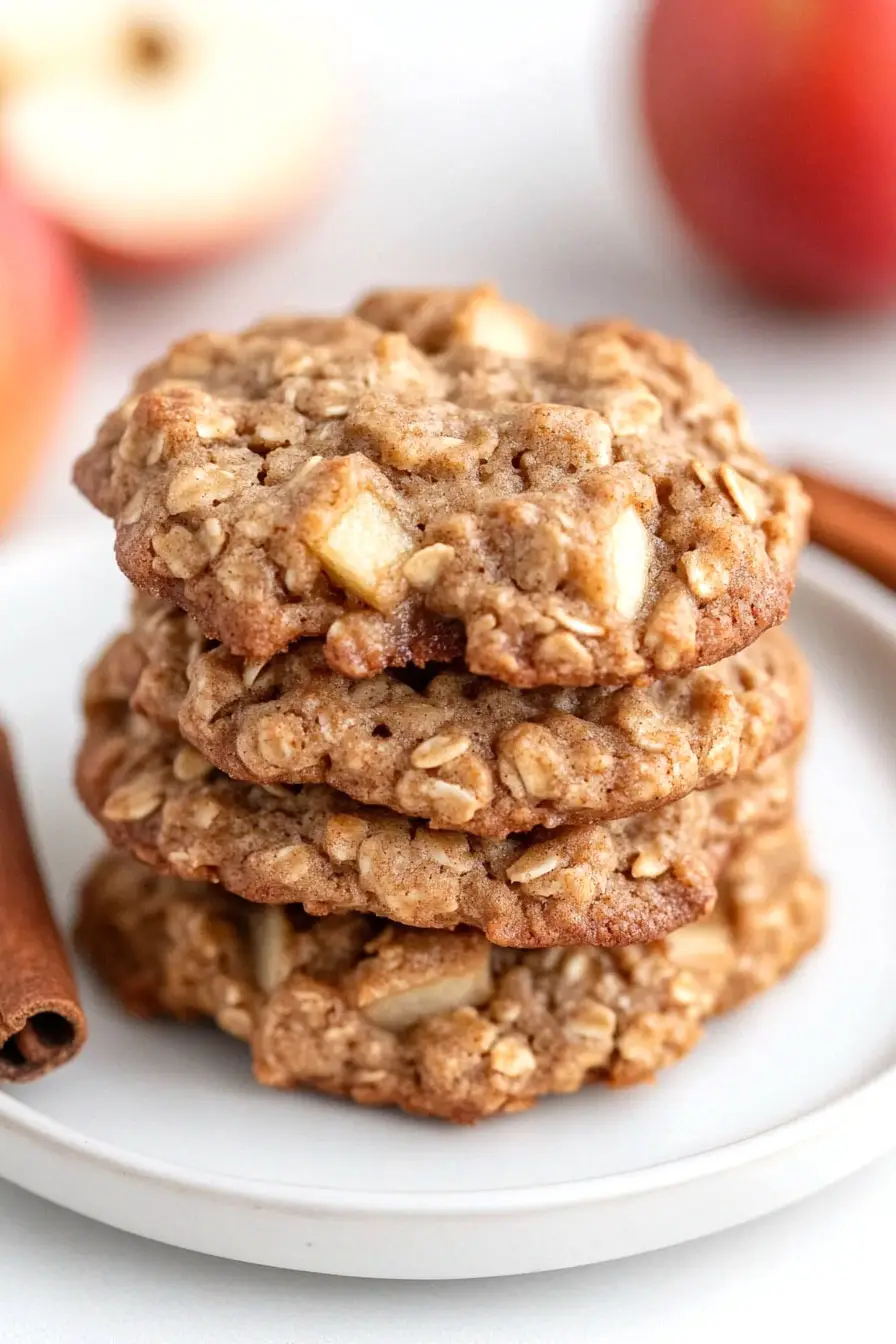 Healthy Oatmeal Apple Cookies