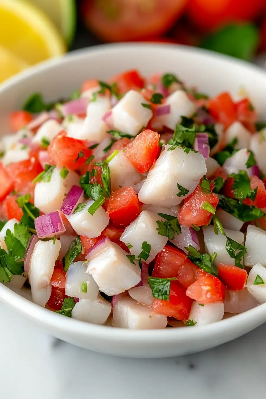 Quick Swordfish Ceviche
