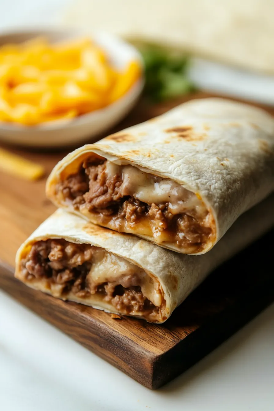 Quick Beef and Bean Burritos