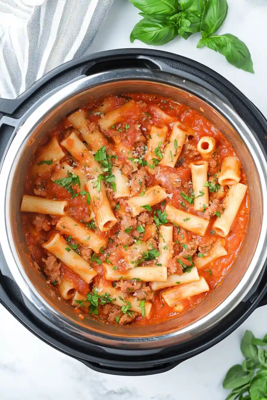 One-Pot Instant Pot Ziti with Ricotta