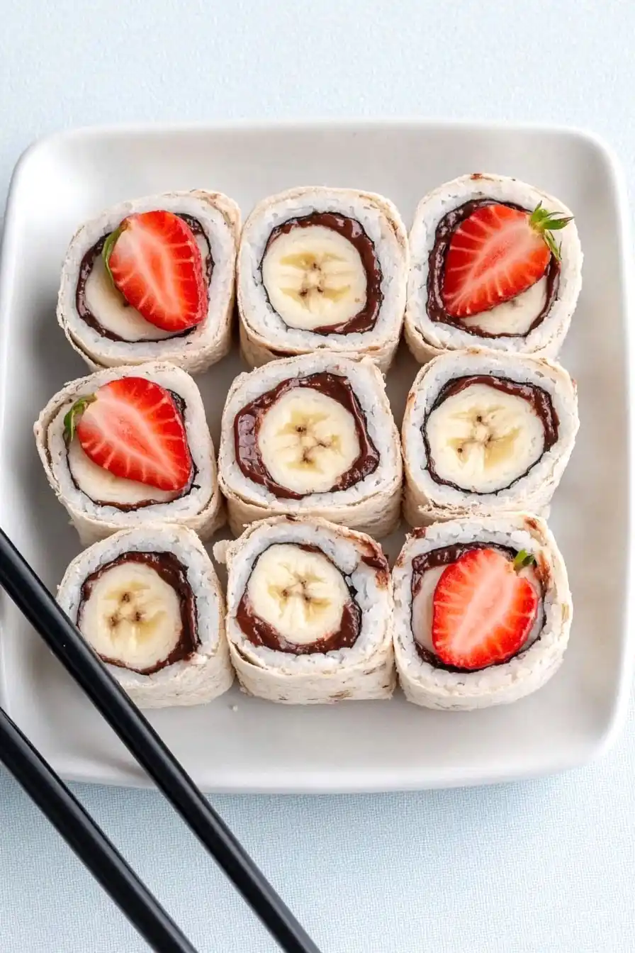 Delicious Nutella Banana Sushi Rolls