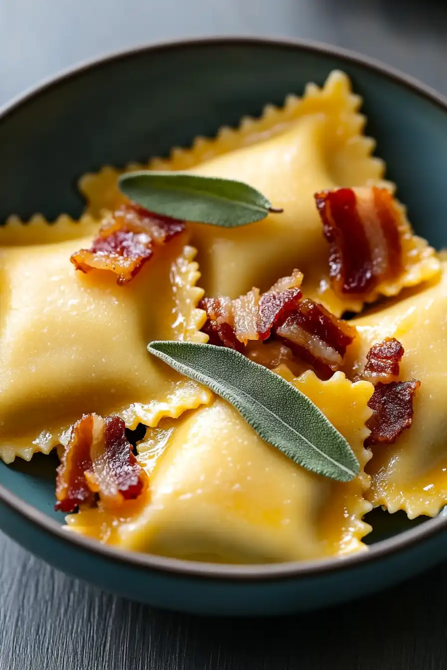 Healthy Butternut Squash Ravioli from Scratch