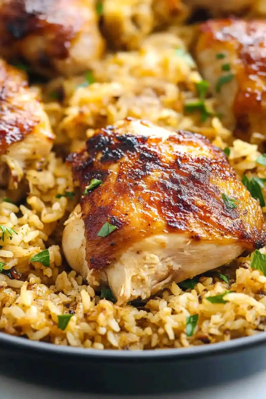 Easy Chicken Thigh with Rice