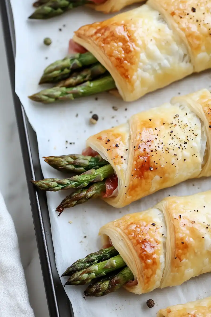 Elegant Prosciutto Wrapped Asparagus in Puff Pastry