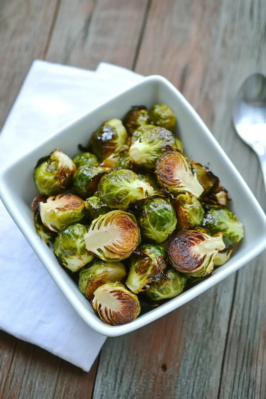 Healthy Maple Syrup Brussels Sprouts