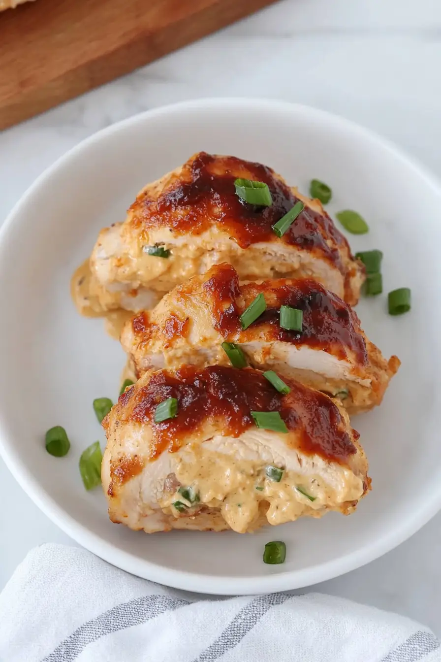 Juicy BBQ Stuffed Chicken Breast