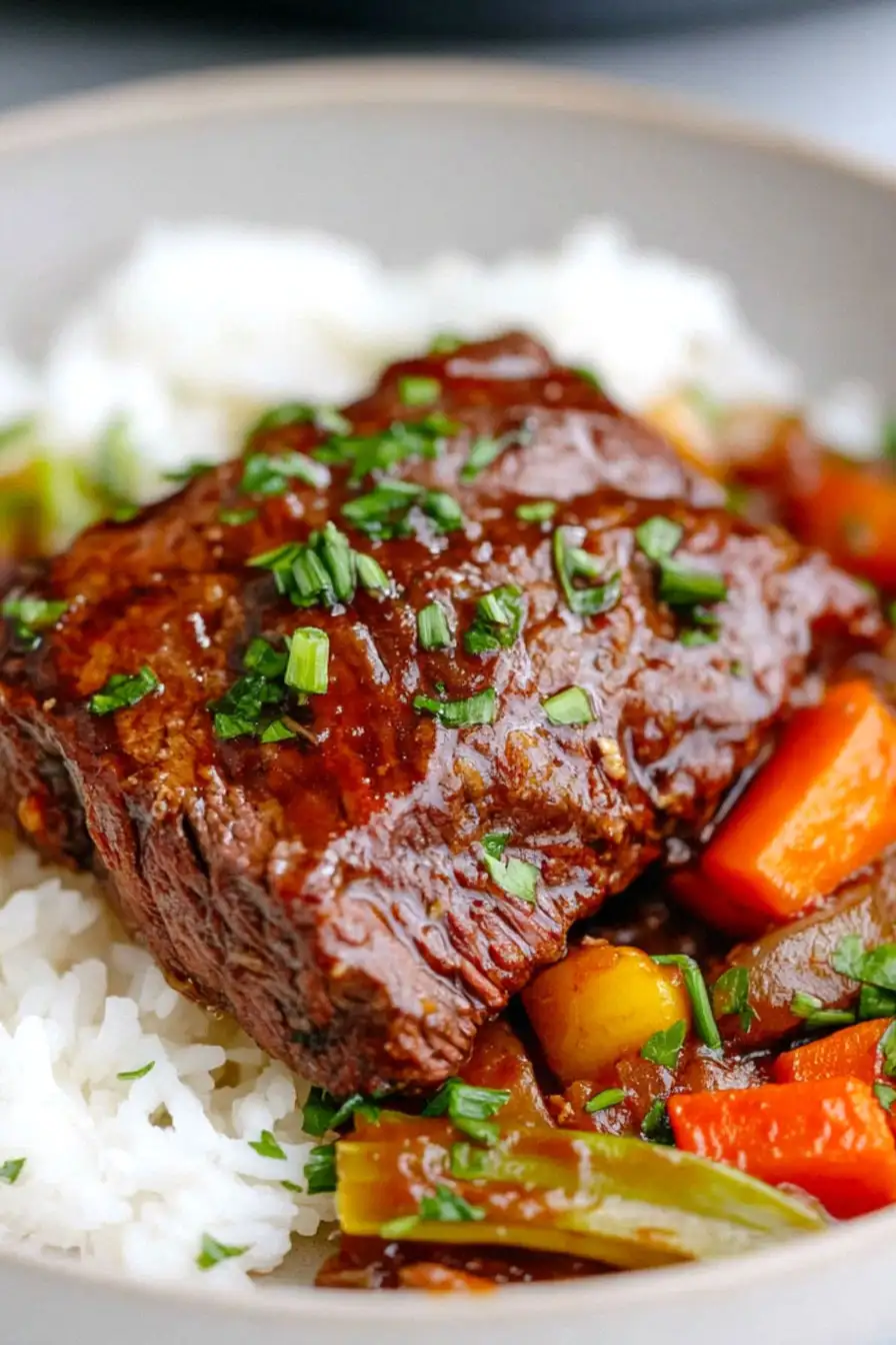 Hearty Pot Roast with Rice