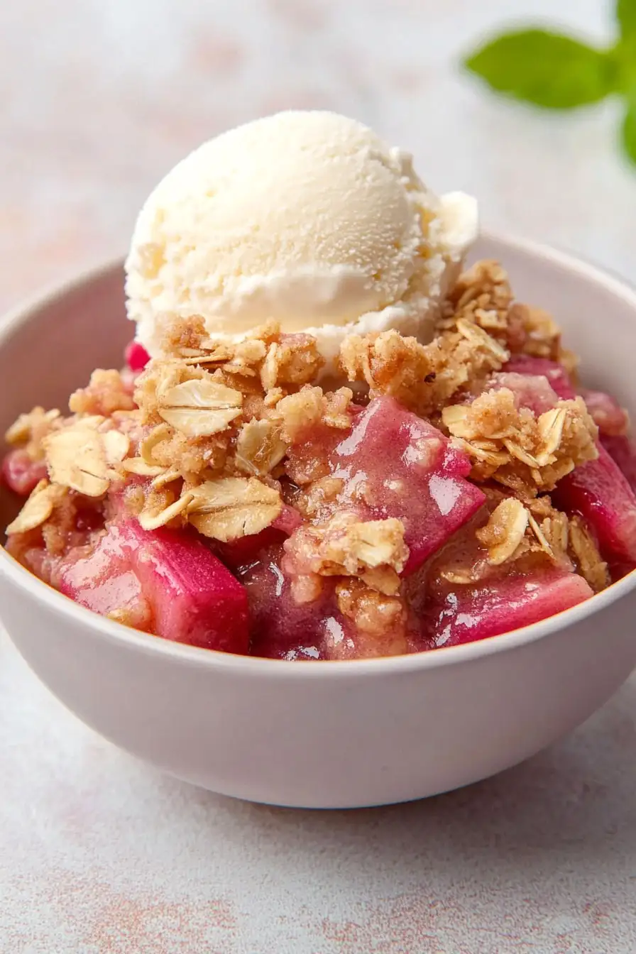 Best Apple Rhubarb Crisp