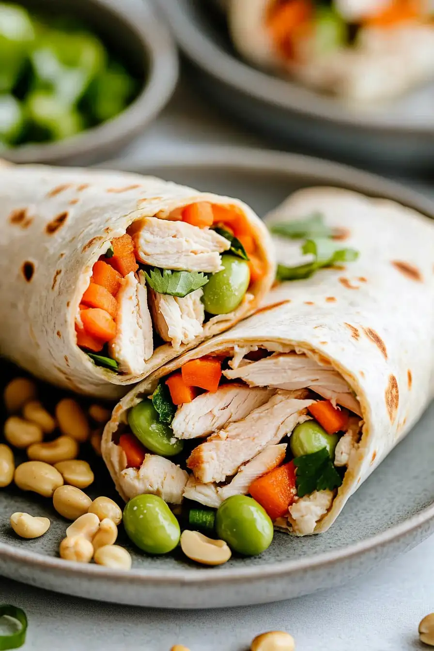 Tasty Asian Chicken Wraps Recipe