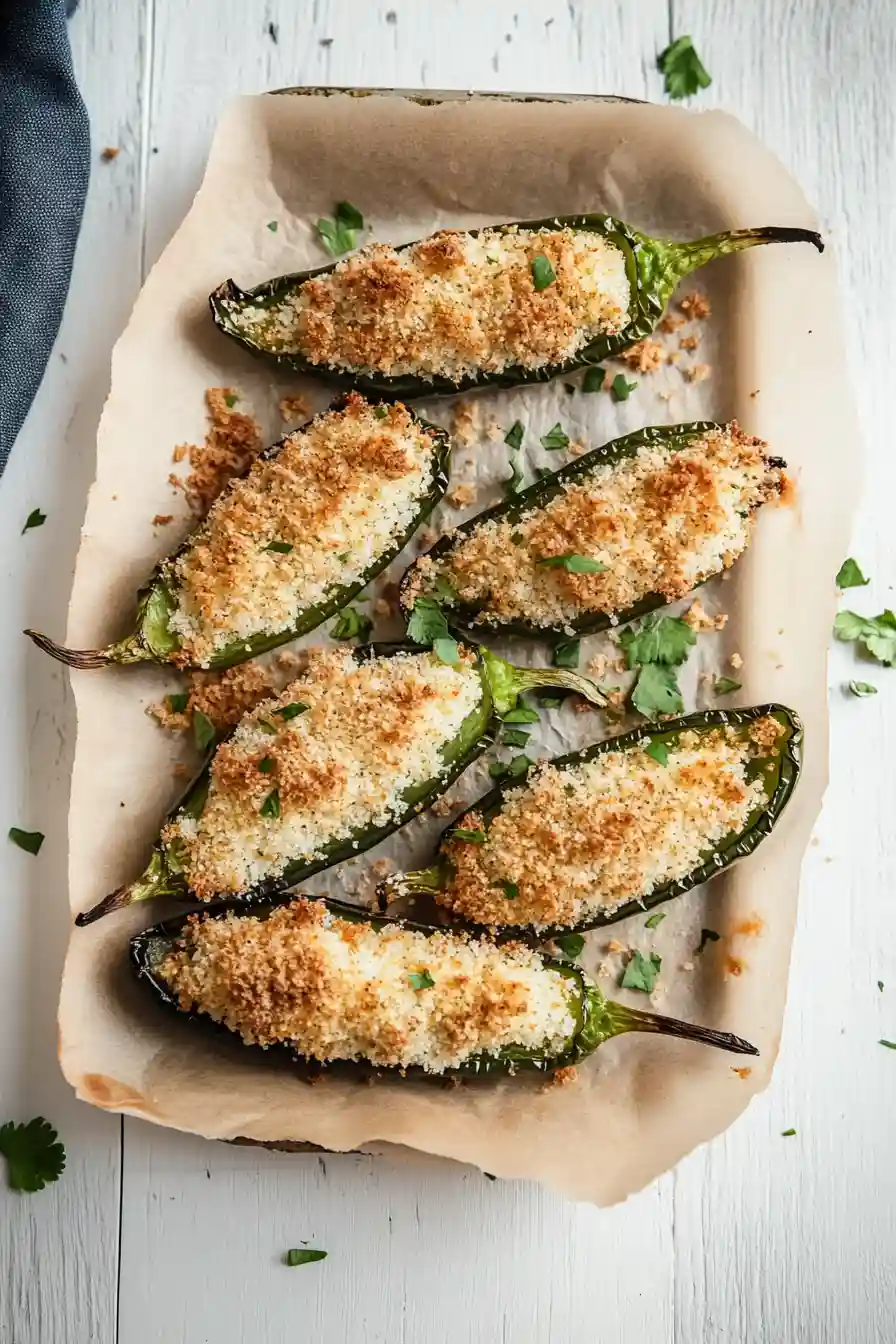 Loaded Vegetarian Jalapeno Poppers