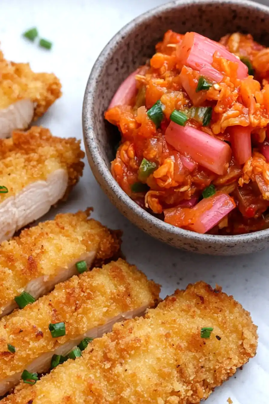 Easy Rhubarb Kimchi