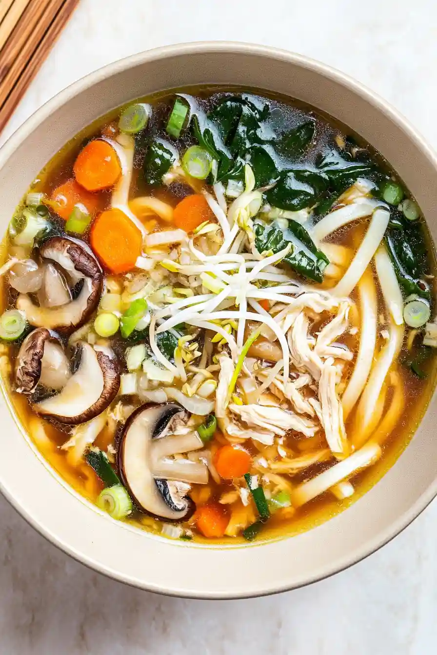 Flavorful Instant Pot Chicken Udon Noodle Soup