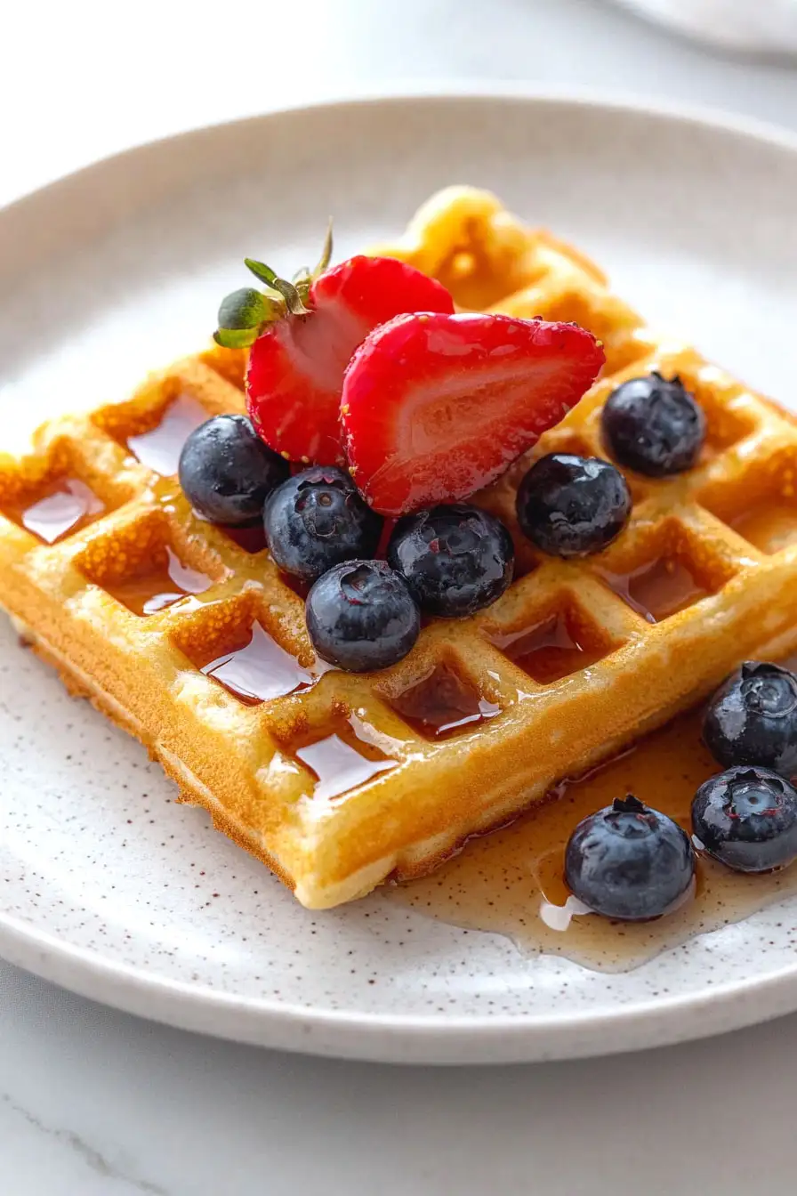 Fluffy Low FODMAP Gluten Free Waffles