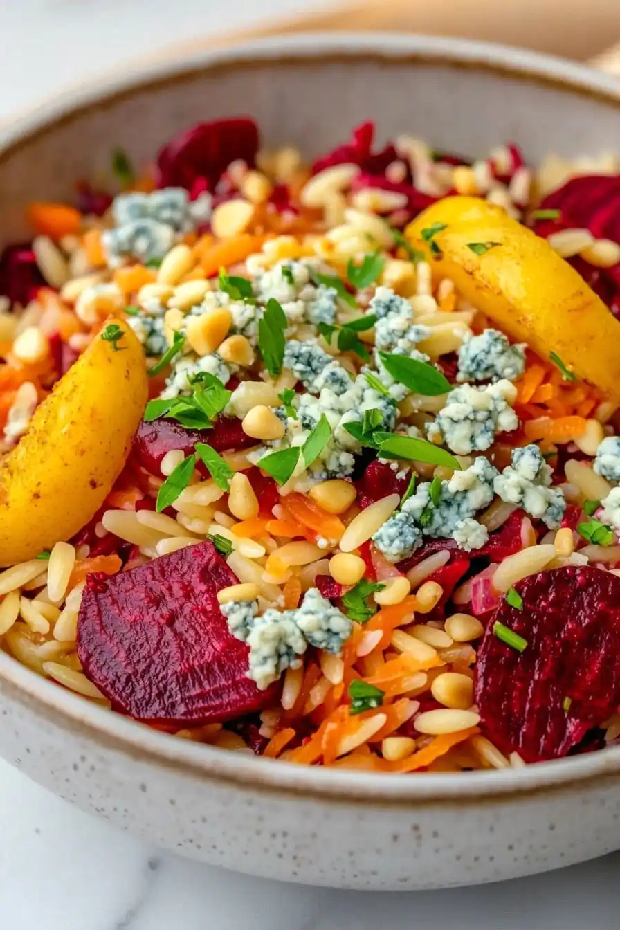 Juicy Beet and Orzo Salad Recipe