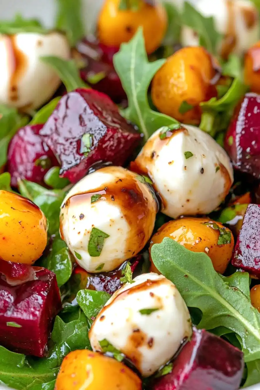 Chilled Beet and Mozzarella Salad