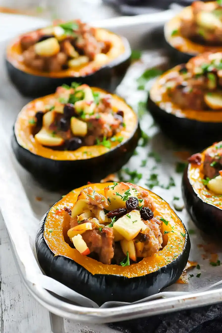 Quick Ultimate Stuffed Roasted Acorn Squash