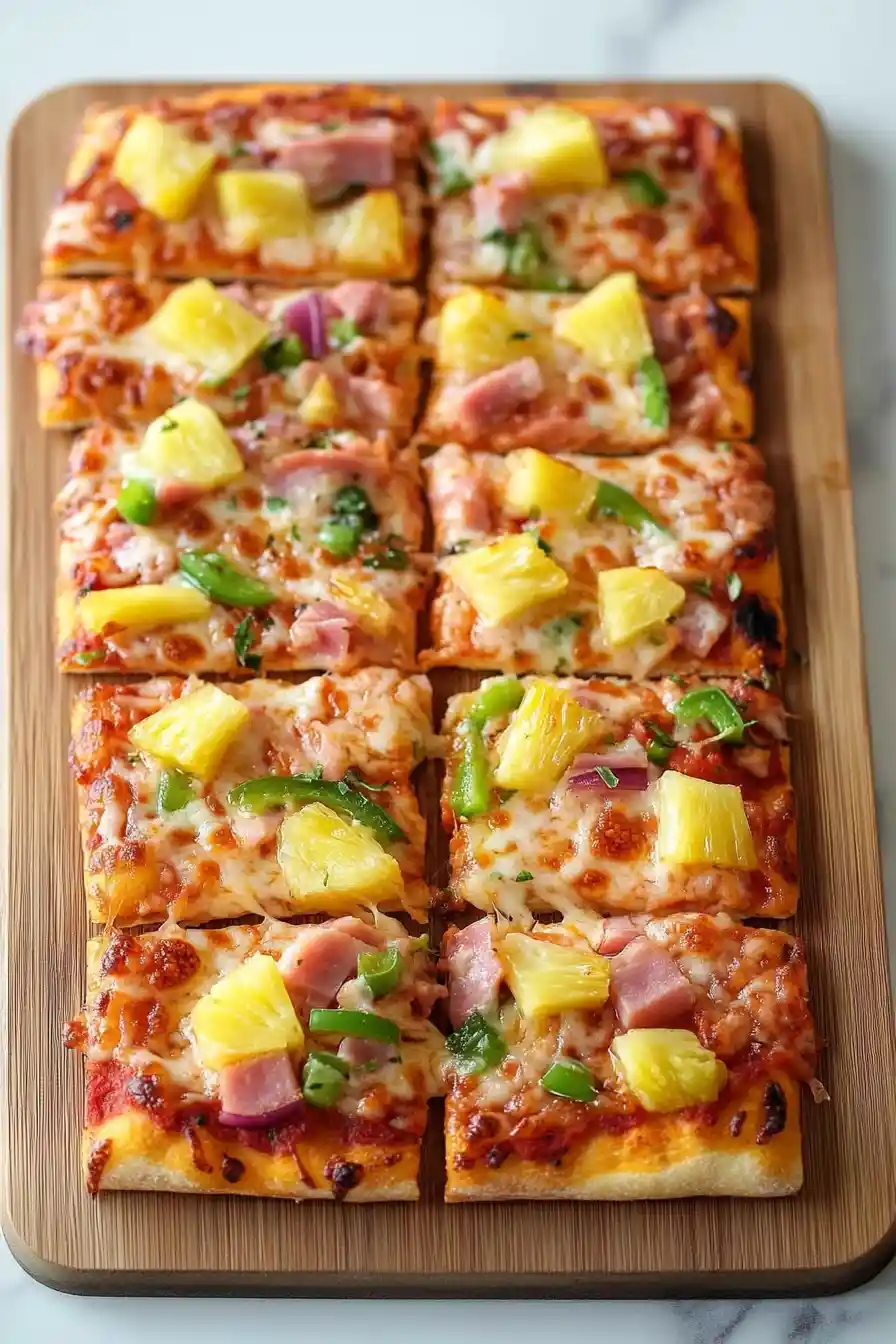 Quick Leftover Ham Pizza