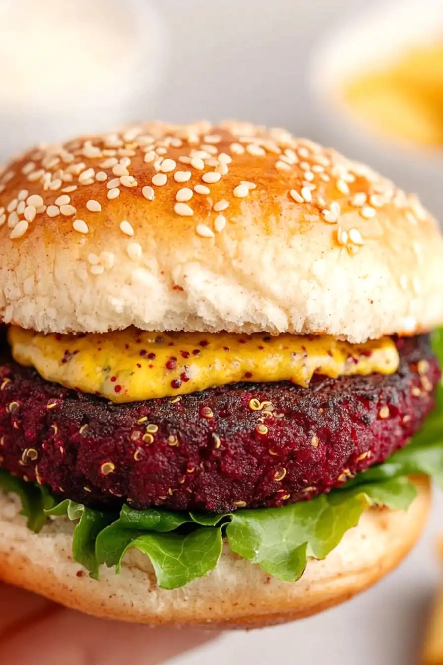 Tasty Beet Quinoa Burger